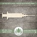 Vaccine Syringe Wood Shape, Blank Wood Cutouts, DIY Craft ...