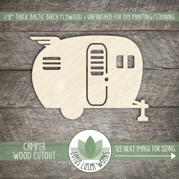 Wood Camping Sign - Etsy