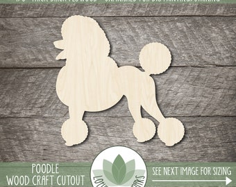 Wooden Poodle Cutouts - Etsy