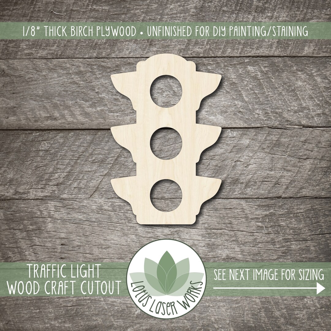 Wood Craft Cutouts - Traffic Light Shape - Wooden Painting Blanks - Etsy