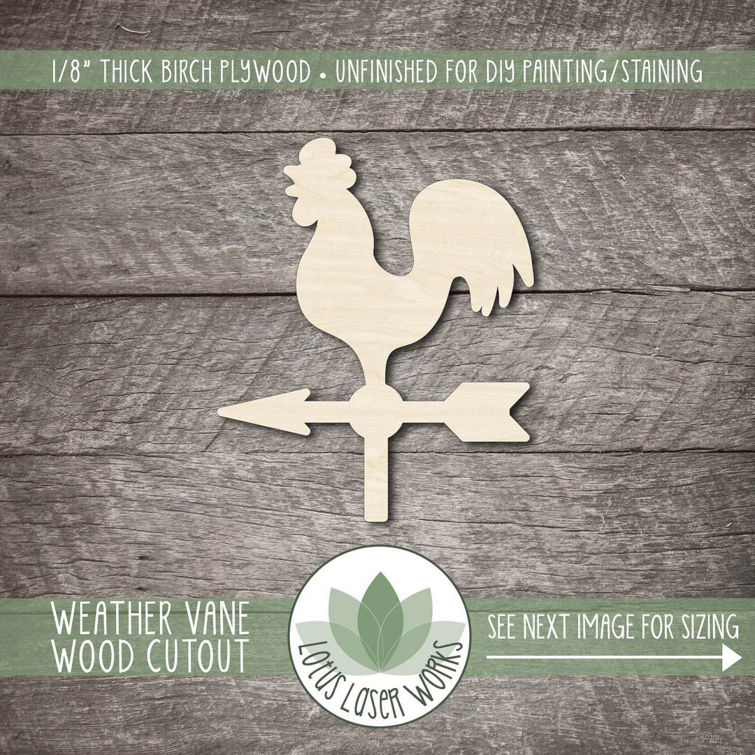 Wood Weather Vane Shape, Craft Blanks, Wooden Painting Cutouts - Etsy