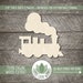 Train Engine Wood Cutout, Laser Cut Wooden Train Engine Shapes, Wood ...