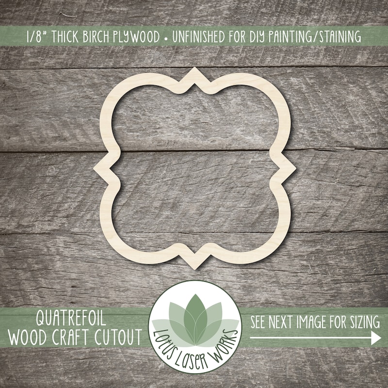 Quatrefoil Frame - Etsy