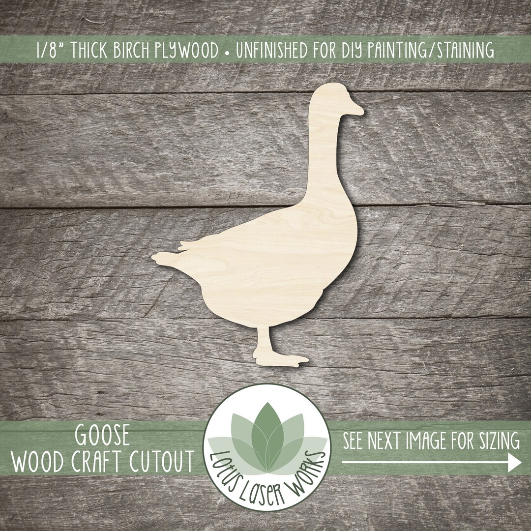 Wooden Goose Cutout, Craft Shapes, Wooden Painting Blanks - Etsy