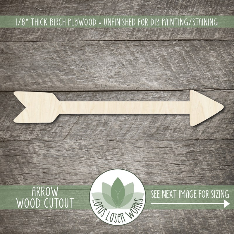 Wood Arrow - Etsy