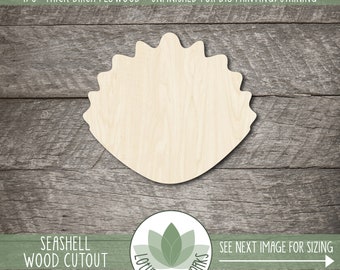 Shell Laser Cut Out Unfinished Wood Shape Craft Supply SEA94 - Etsy