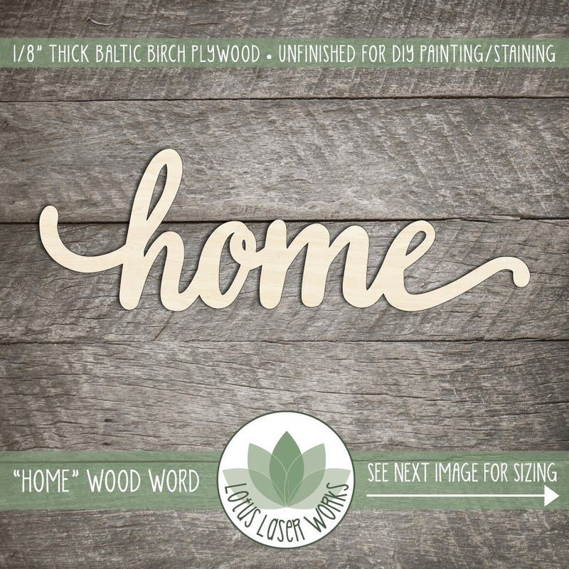 Word Home Decor - Etsy