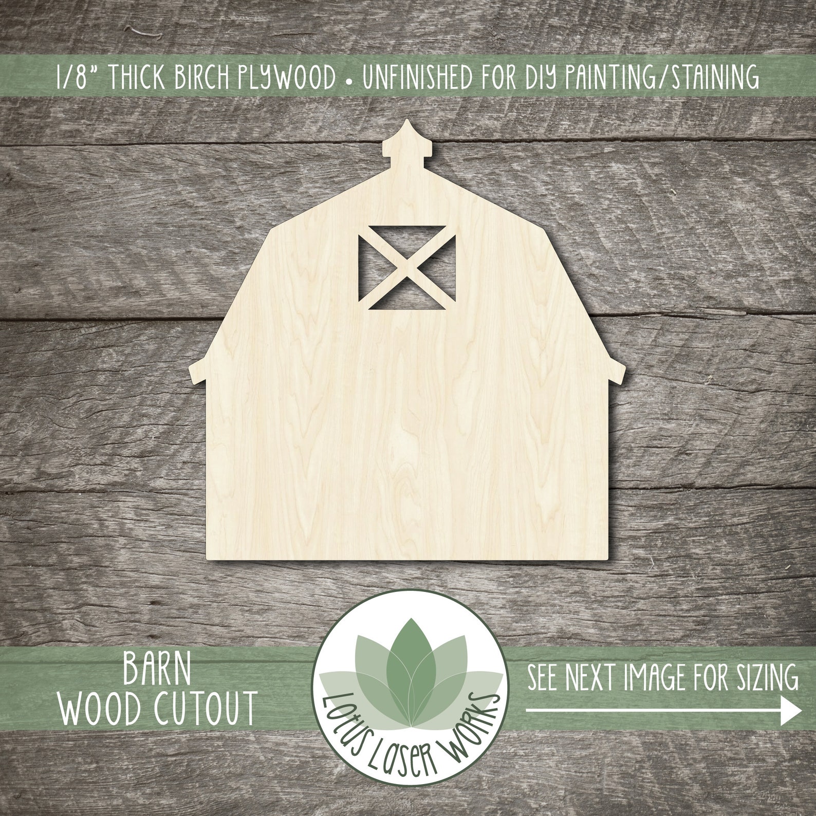 Wood Barn Shape Blank Wood Farm Shapes Wooden Barn Cutout - Etsy