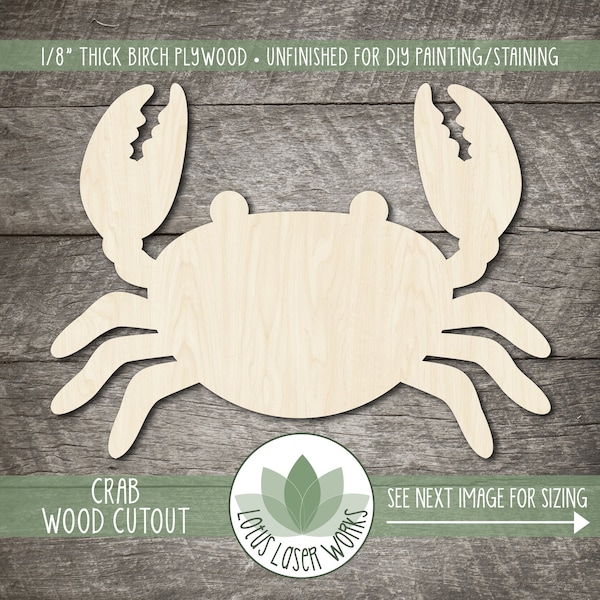 Wooden Crab - Etsy