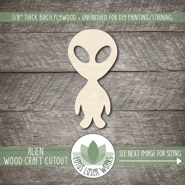 Wood Alien - Etsy
