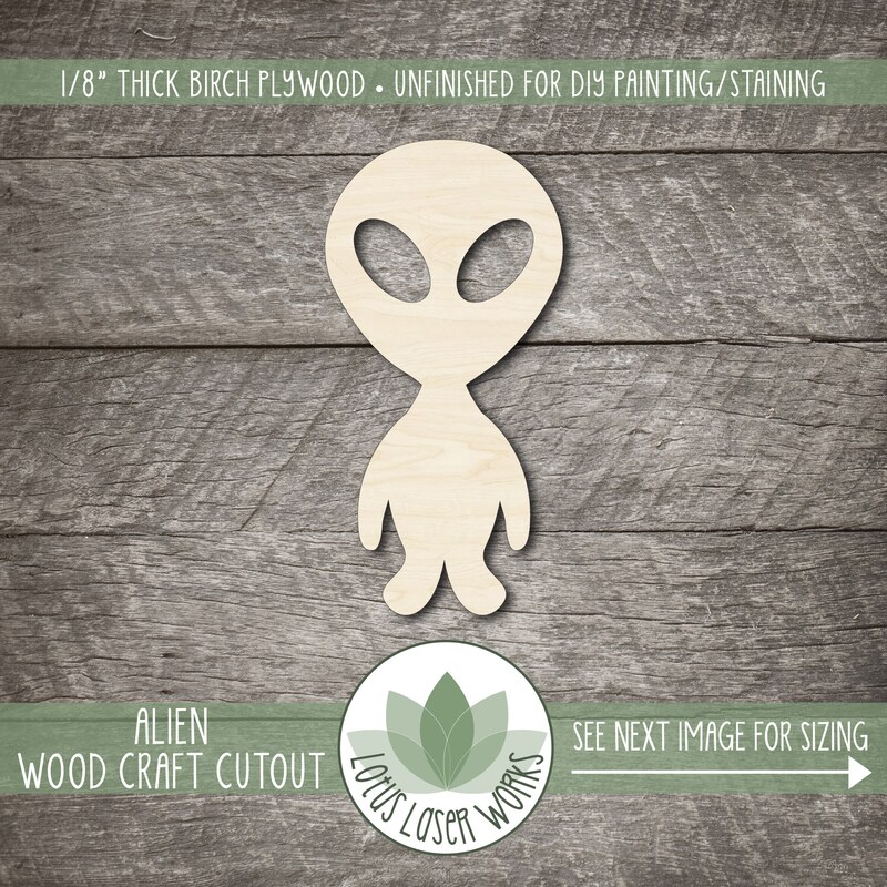 Wood Alien - Etsy