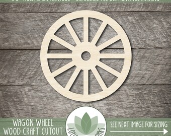 Wagon Wheel Western Art Craft Wooden Unfinished, Large Shape ...