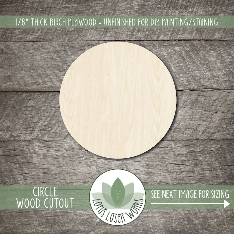 Wood Circle - Etsy