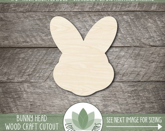 Rabbit Bunny Cutout 170148 Unfinished Wood, Various Sizes, Wood Craft ...