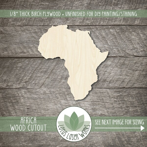 Africa Cut Out - Etsy