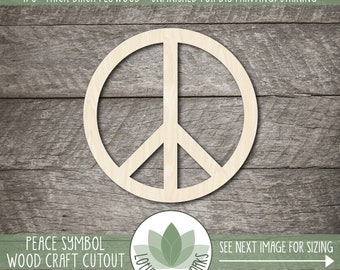 Wooden Peace Sign Cutout - Etsy