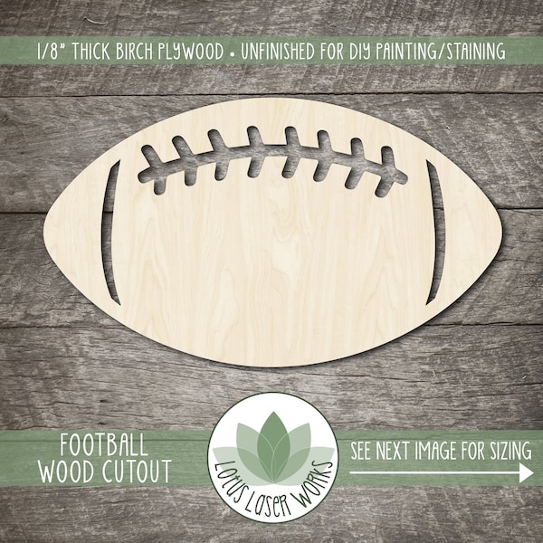 Football Wood - Etsy