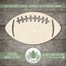 Football Shape - Unfinished Wooden Cutouts - Wood Craft Supplies - Etsy