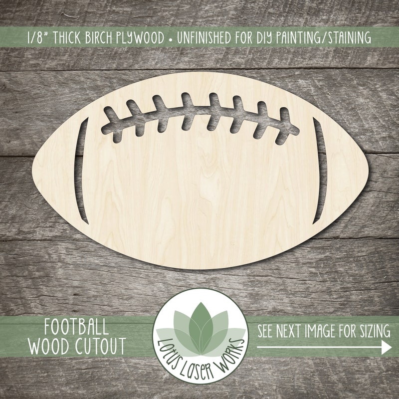 Football Cutouts - Etsy