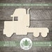Wood Semi Truck Cutout, Blank Wood Craft Shapes, Wooden 18-wheeler ...