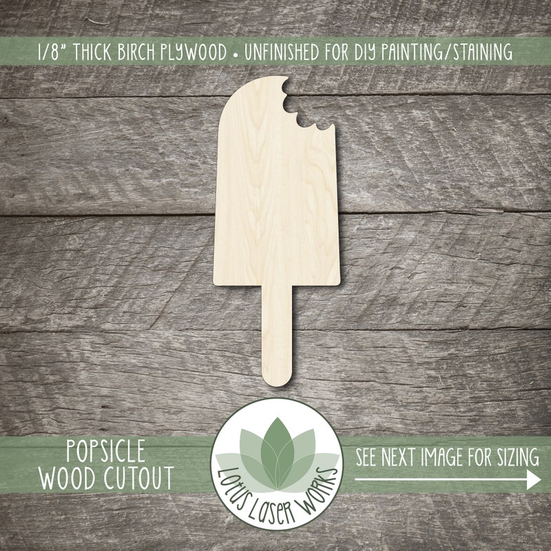 Wooden Popsicle - Etsy