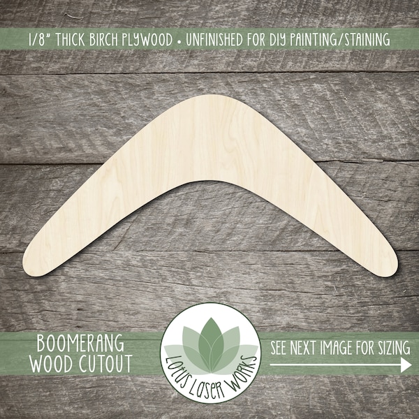 Boomerang Shape - Etsy