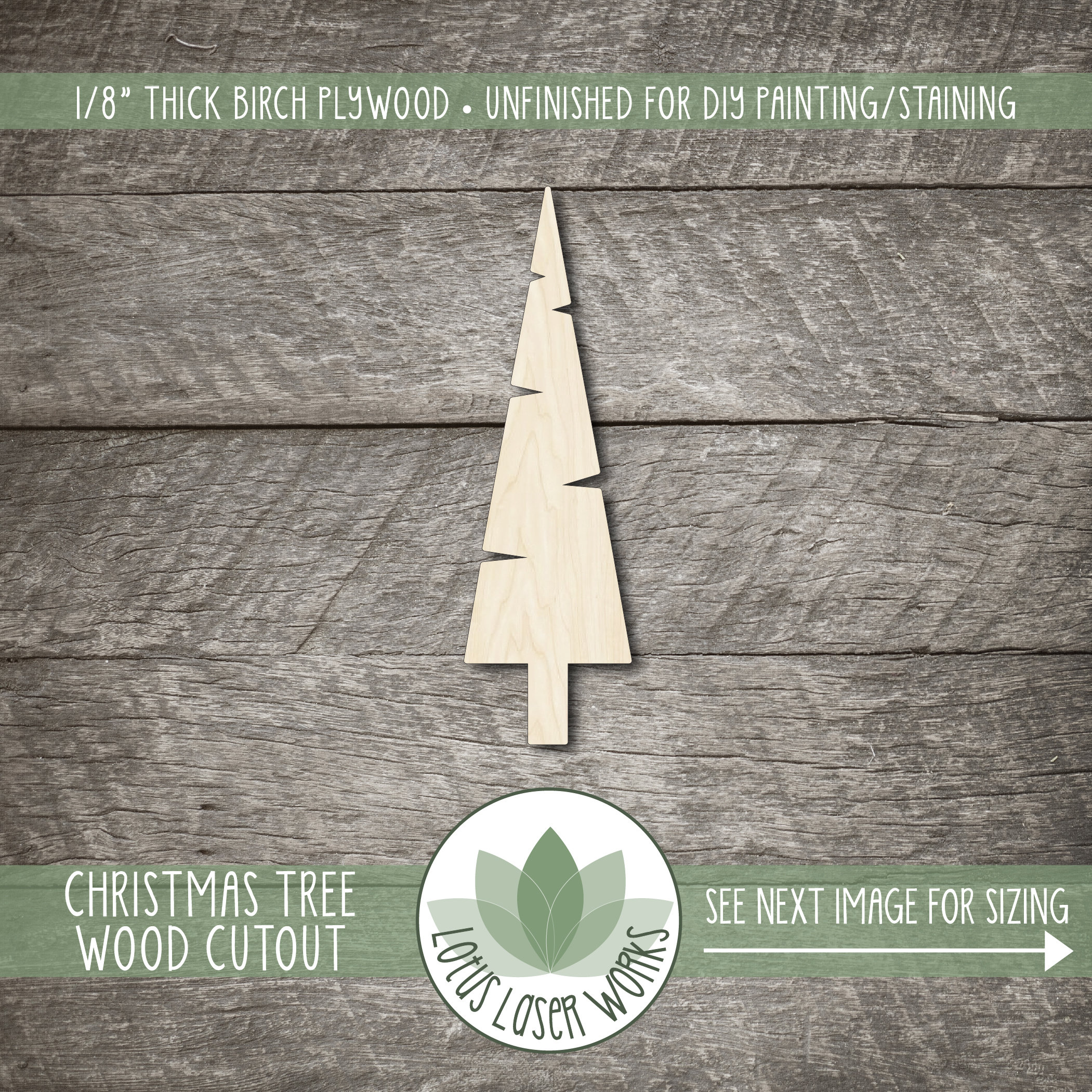 Wood Pine Tree Cutout Laser Cut Wooden Tree Shapes DIY - Etsy