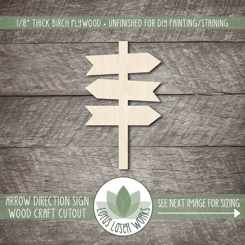 Wood Arrow Sign - Etsy