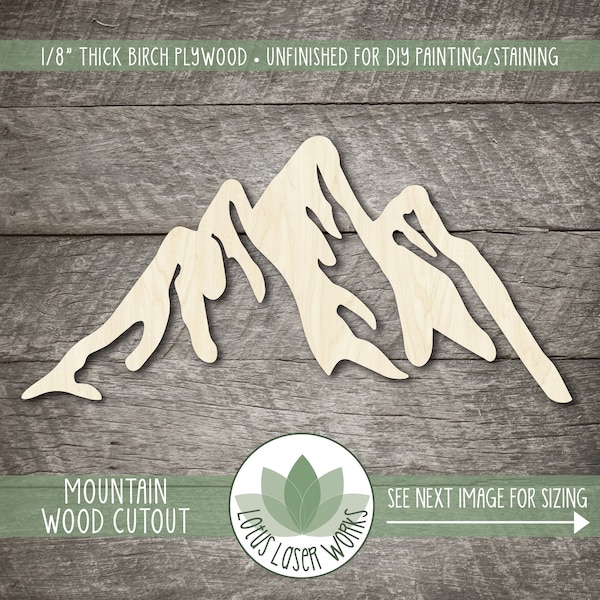 Mountain Cut Out - Etsy