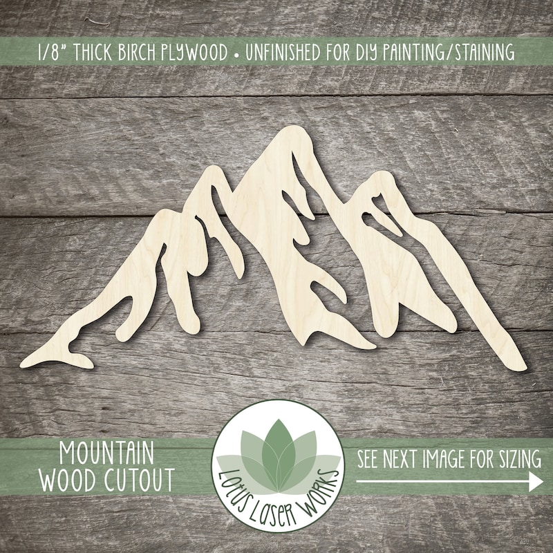 Mountain Cutout - Etsy
