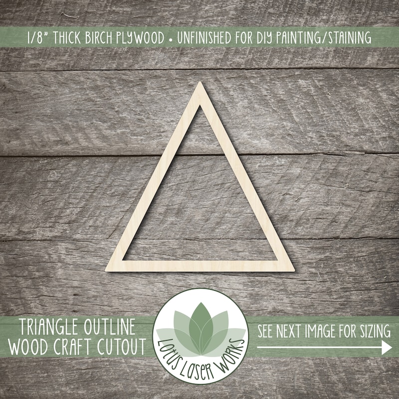 Triangle Cutout - Etsy