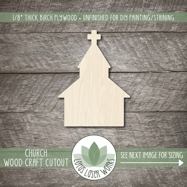 Wooden Church Cutouts - Etsy