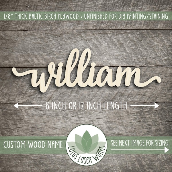Wood Lowercase Name Sign - Etsy