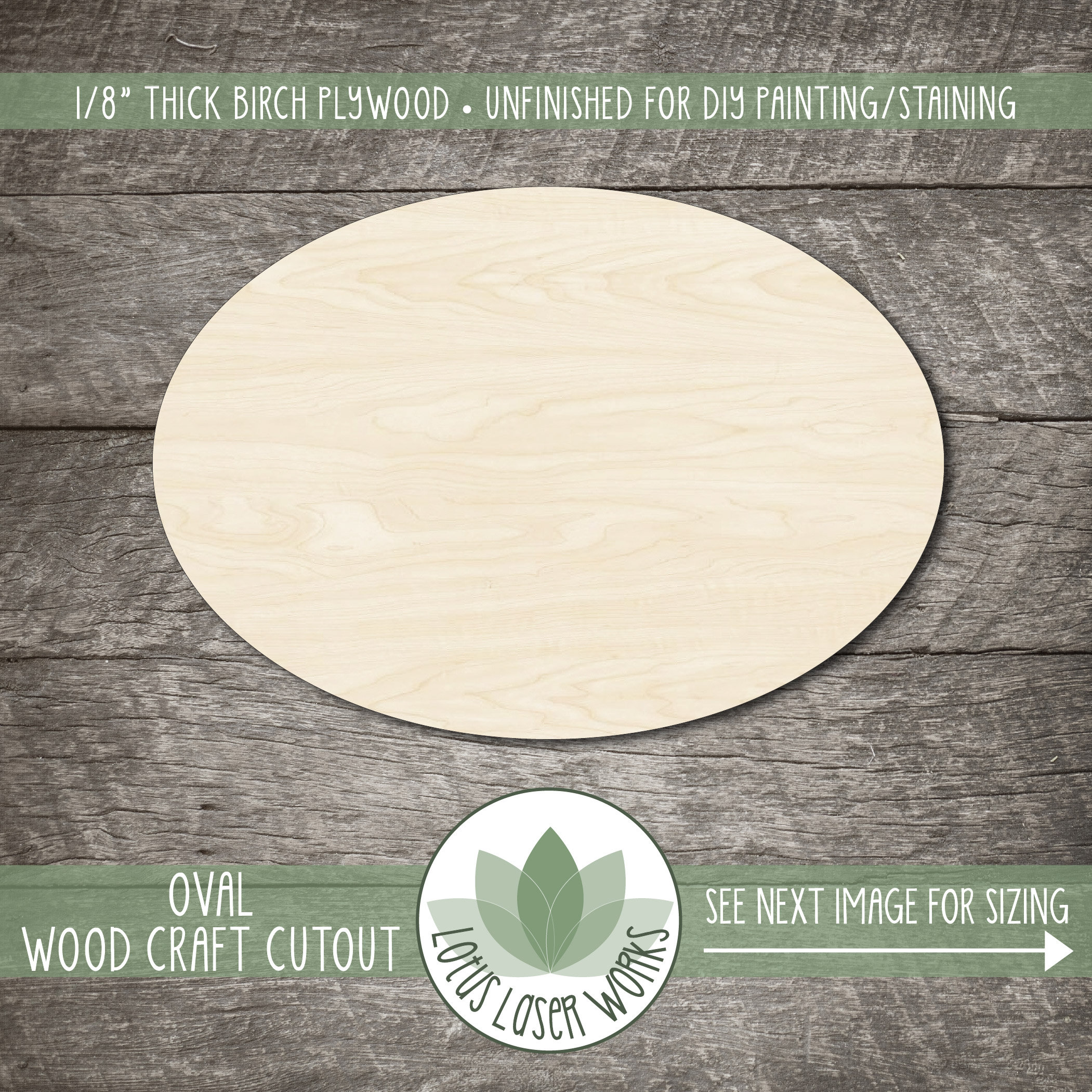 Oval Wood Shape Laser Cut Blanks Unfinished Wooden Craft - Etsy