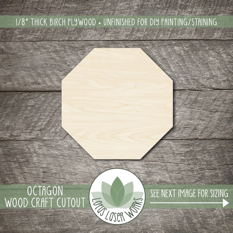 Octagon Wood - Etsy