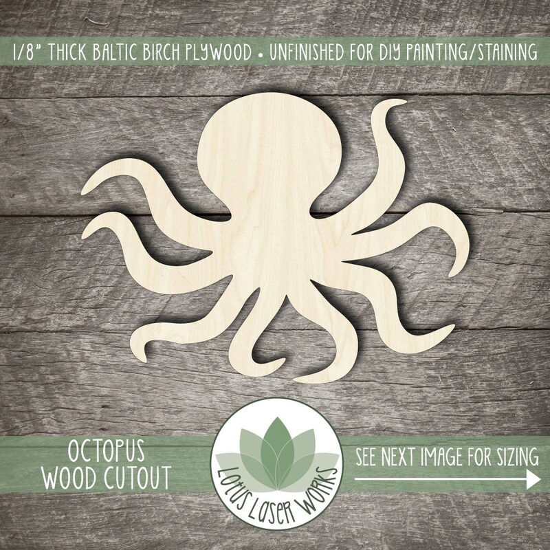 Wooden Octopus - Etsy
