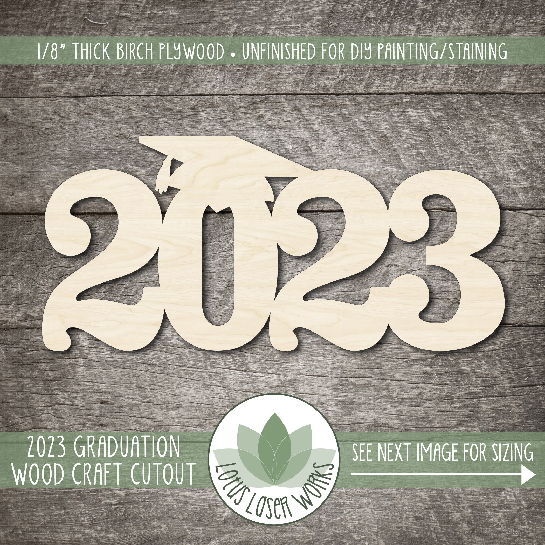 2023 Wood Graduation Sign With Graduation Cap Graduation - Etsy