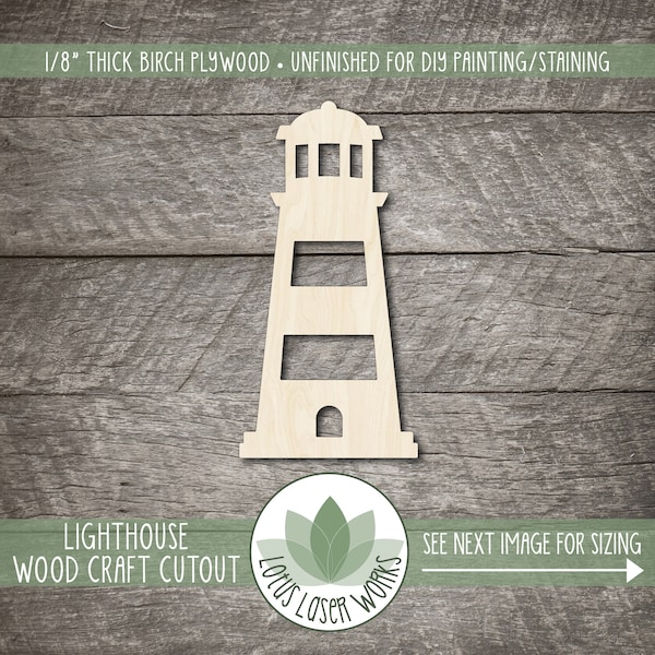 Wood Lighthouse - Etsy