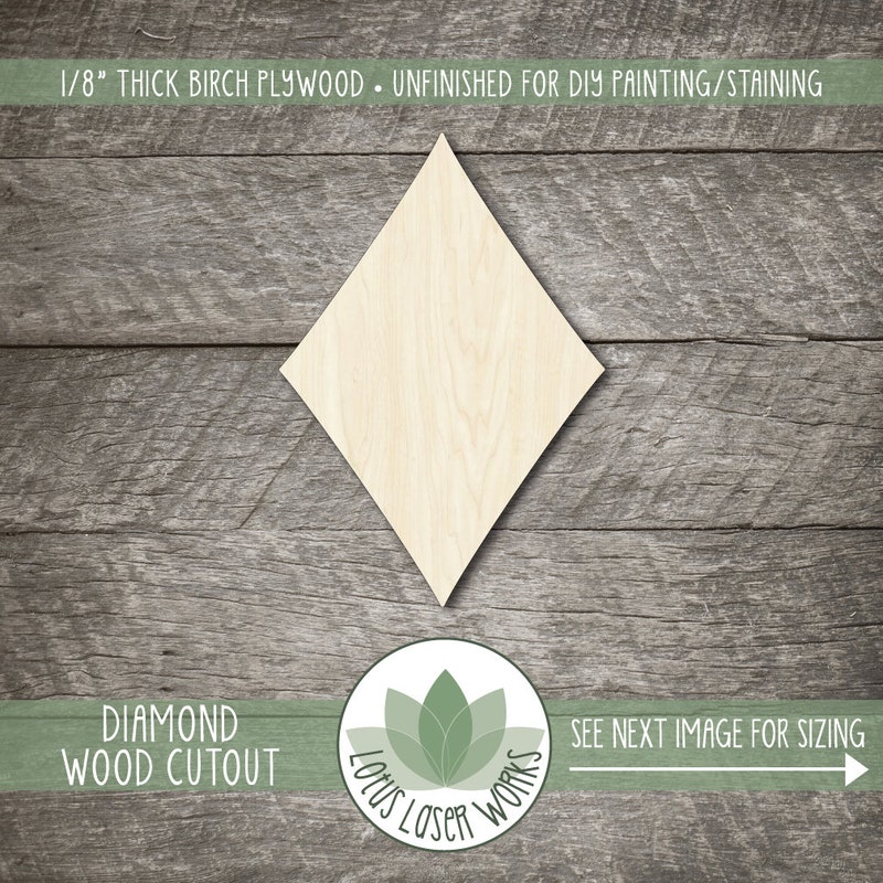 Diamond Cutout - Etsy