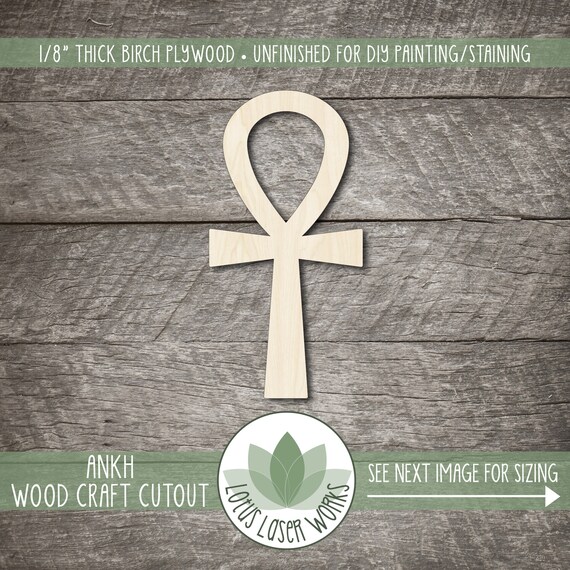 Ankh Wood Shape Laser Cut Wooden Cutouts Craft Blank | Etsy