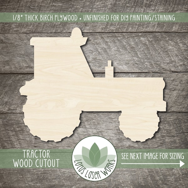 Wooden Tractor Shapes - Etsy