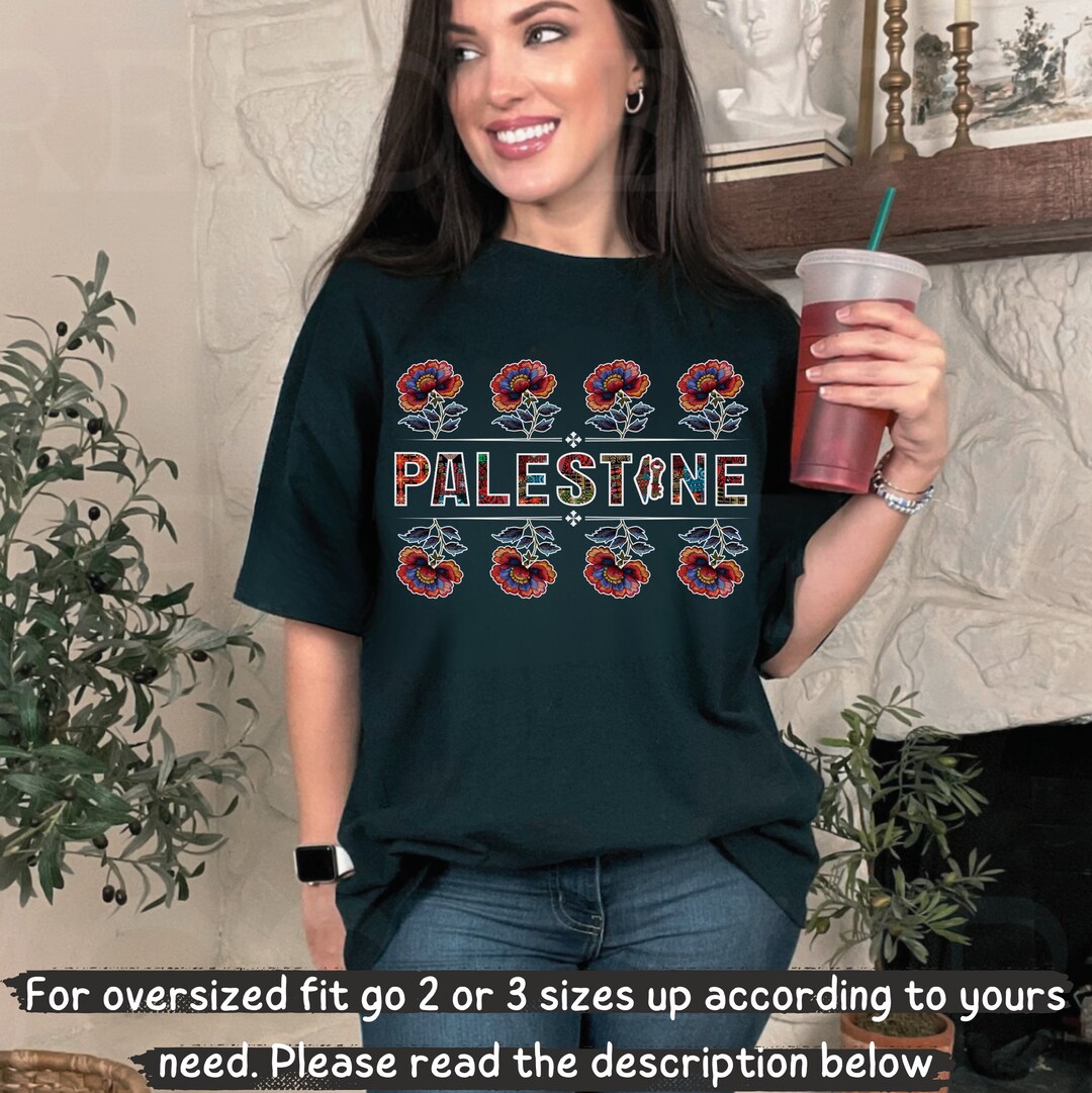 Traditional Style Palestine Shirt Comfortable T-shirt Oversized Style ...