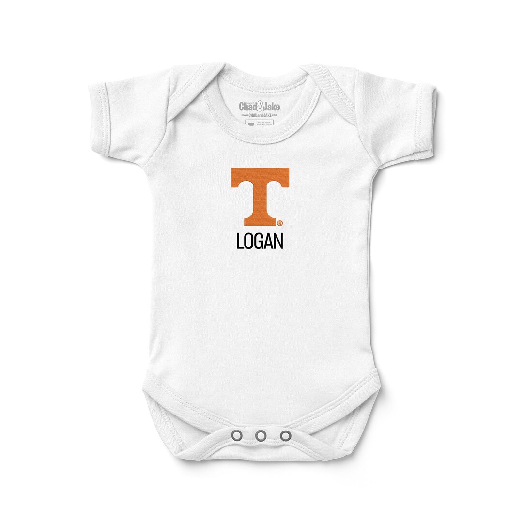 Personalized Tennessee Volunteers Baby Bodysuit - Custom Orange White ...