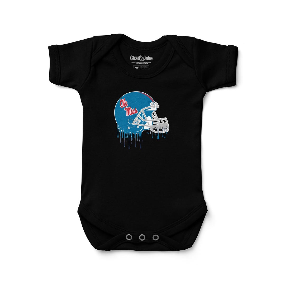 Ole Miss Rebels Drippy Helmet Graphic Baby Bodysuit | Official NCAA ...