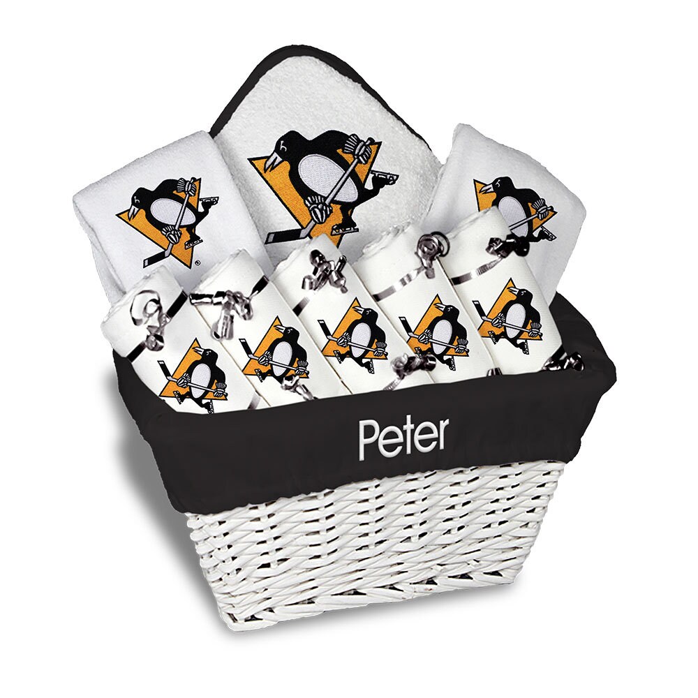 Personalized NHL Pittsburgh Penguins Baby Gift Basket Bibs - Etsy