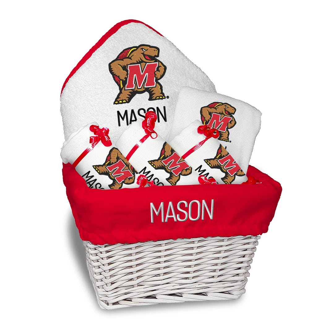 Personalized Maryland Terrapins "mascot" Baby Gift Basket | Go Terps ...