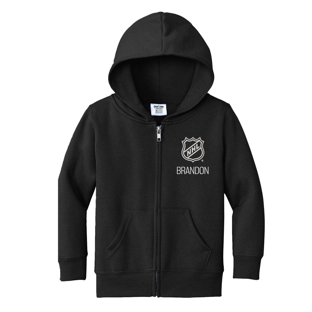 Personalized NHL Shield Toddler Sweatshirt | Official NHL Kids Full Zip ...