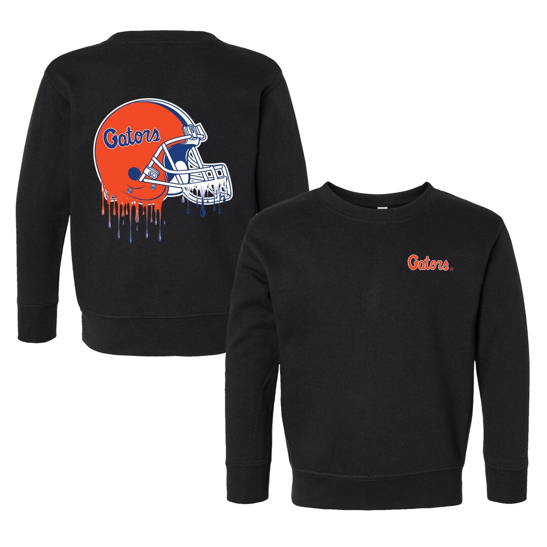 Florida Gators Drippy Helmet Crewneck Sweatshirt - UF Drip Pullover ...