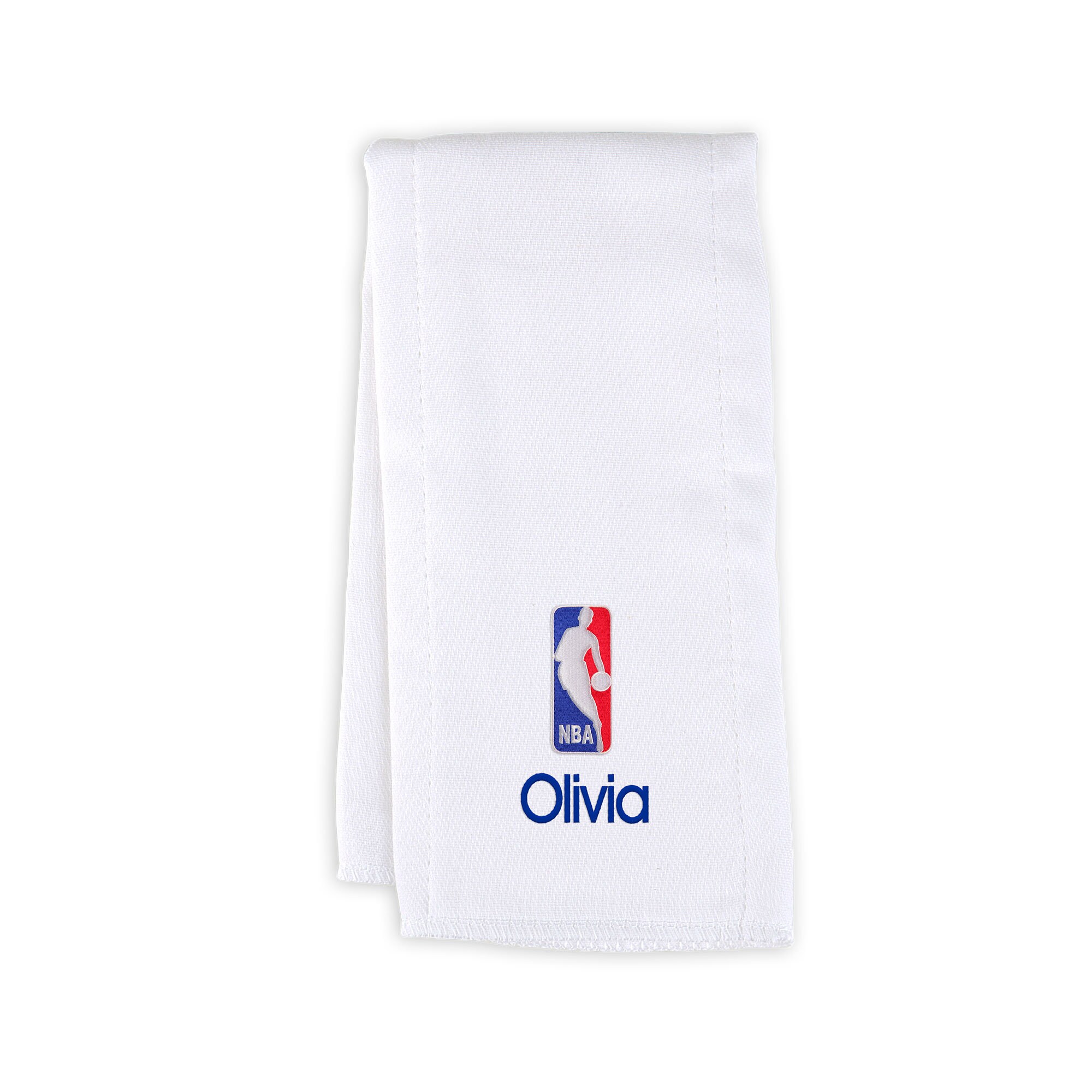 Personalized NBA Logo Baby Gift Basket - Bibs, Burp Cloths, Towel Set ...