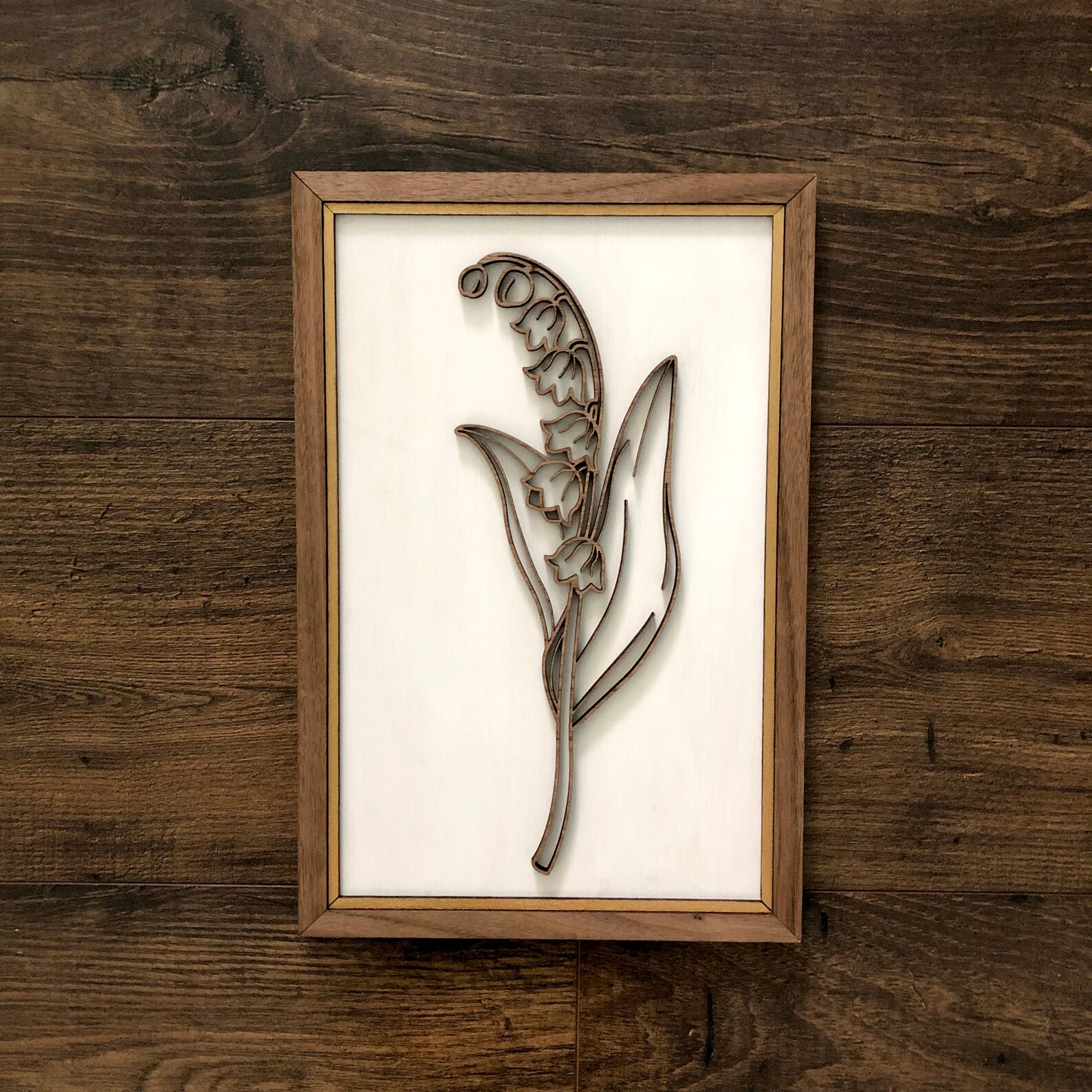 Custom Laser Cut Birth Flower 3D Wooden Sign - Etsy